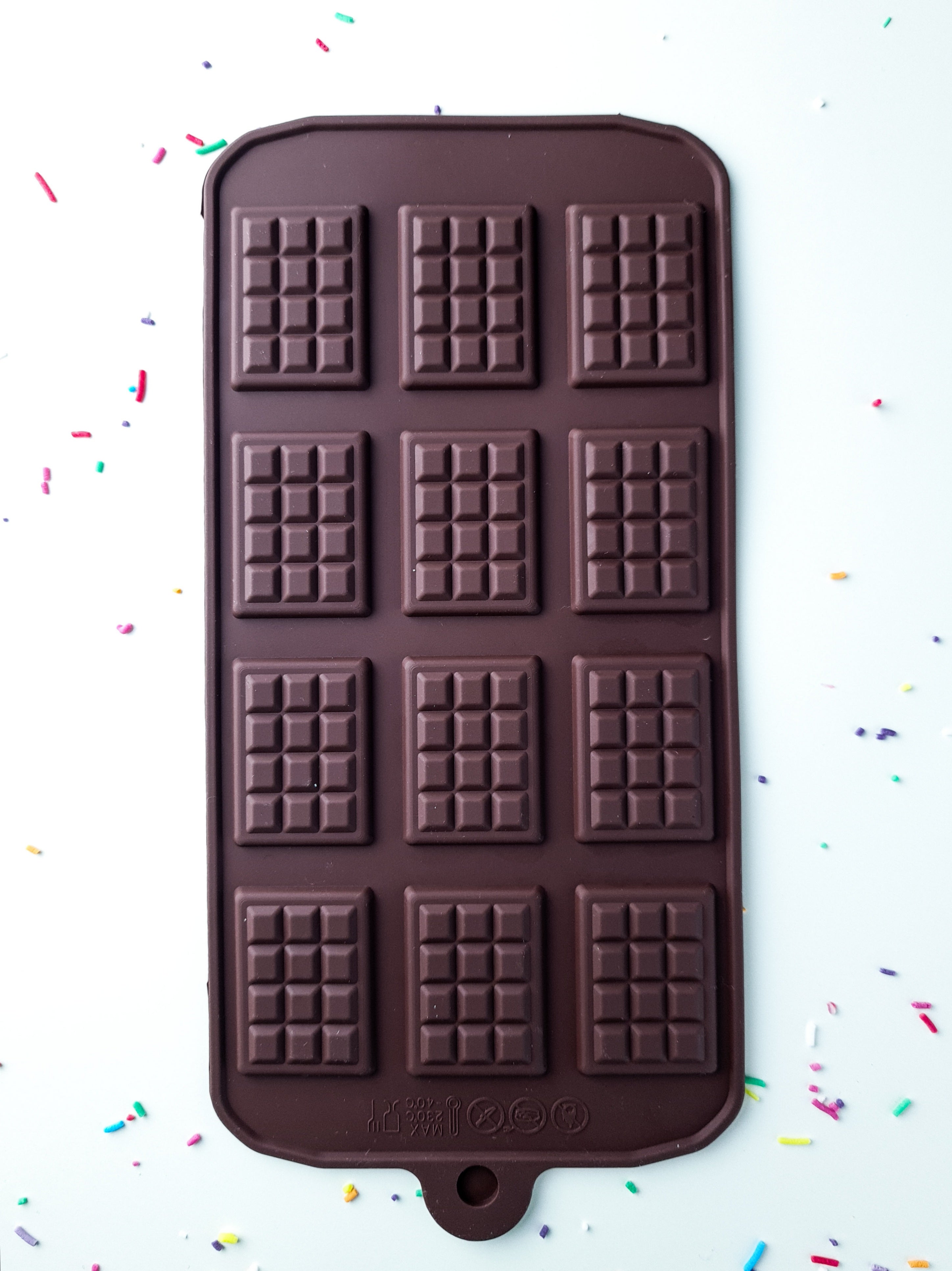 Mini Chocolate Bar Silicone Mold | Cake Decorating Tools – Psychobakes