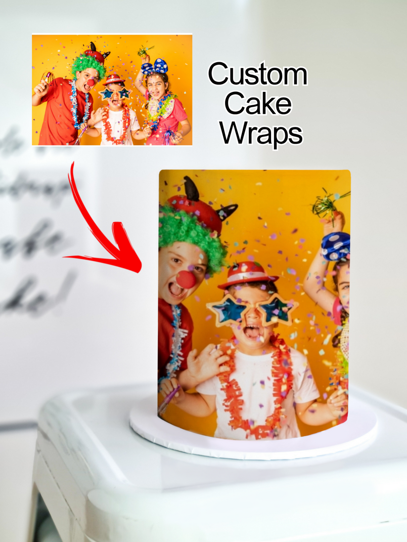 Custom Edible Image Printing | A4 Cake Wrap | Premium Icing Sheet ...